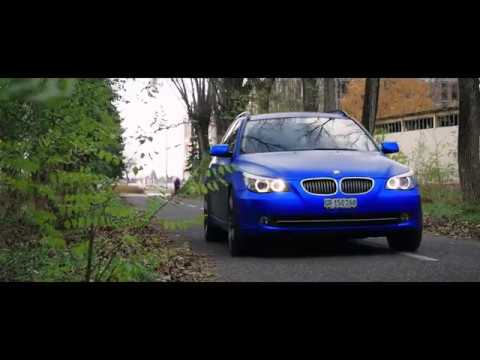BMW e61 525xi - Matt Ice Blue Titanium Review - YouTube