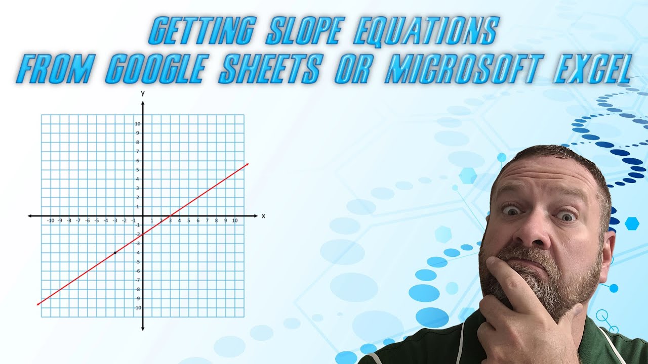 Slope Function in Sheets and Excel - YouTube