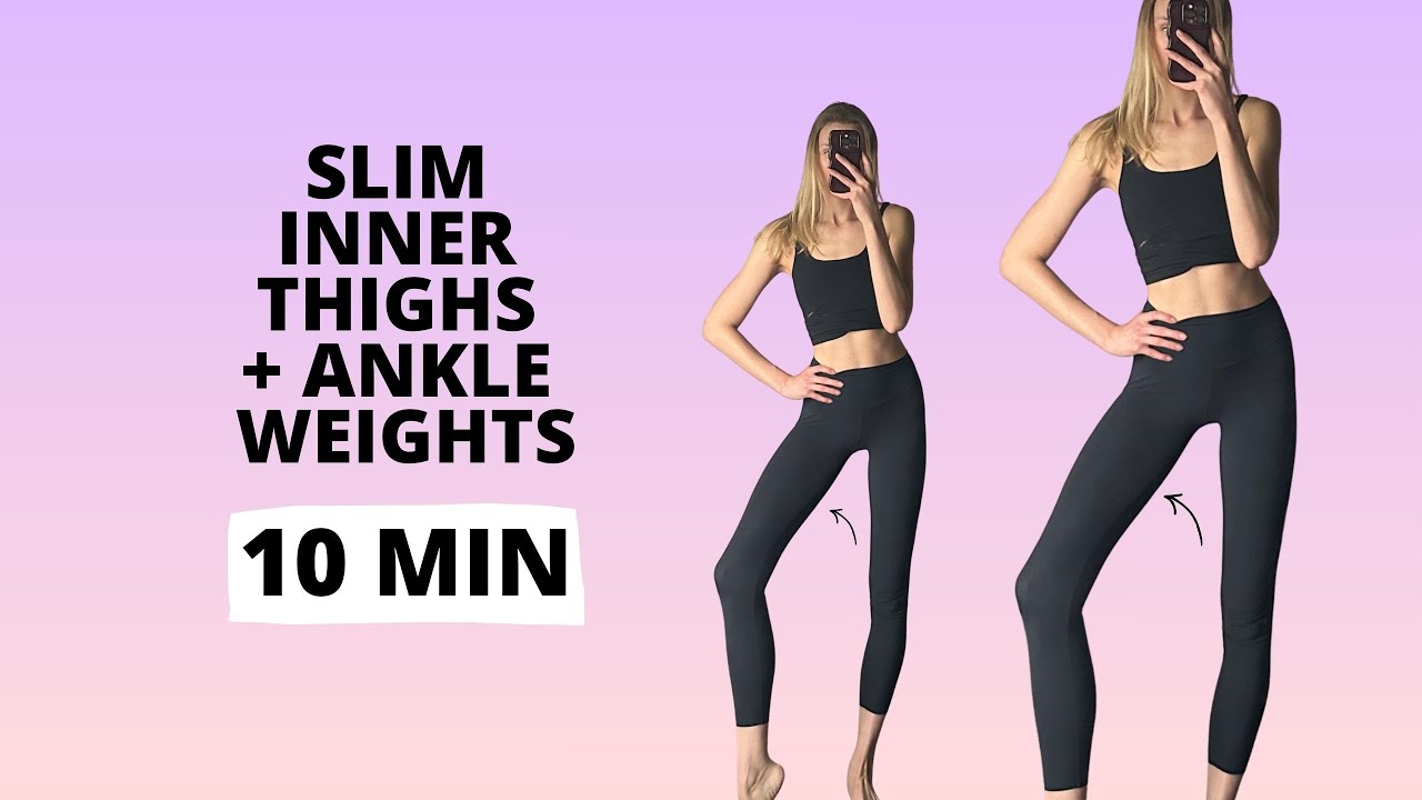 Slim Inner Thighs With Ankle Weights / Nina Dapper Model Workout - YouTube