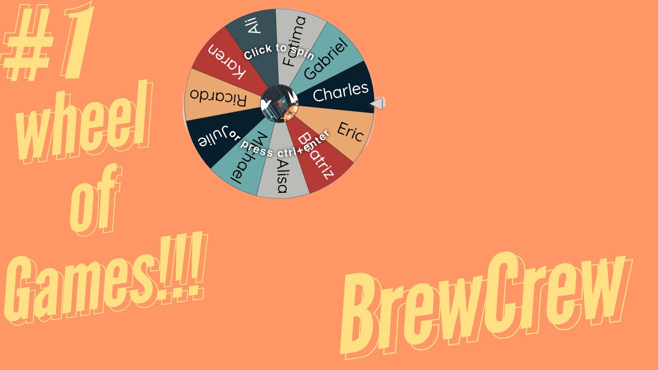 Wheel of games pt 1 - YouTube