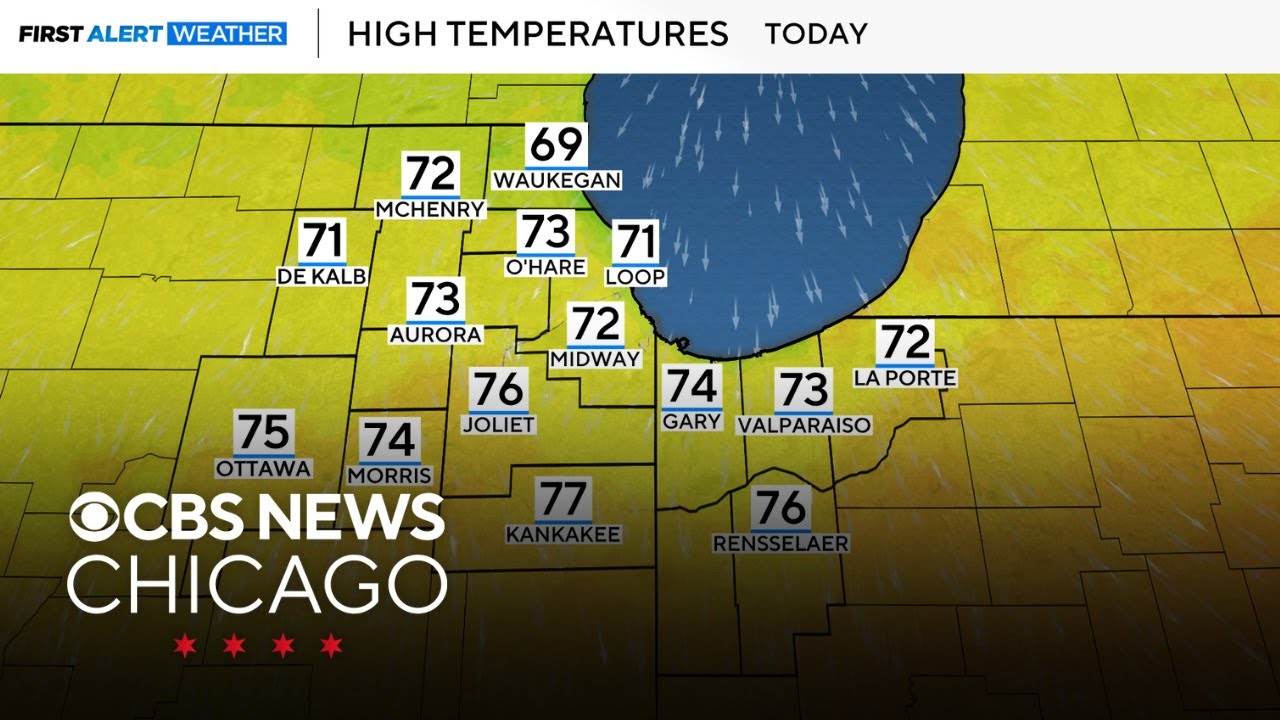 Cooler day ahead on Thursday in Chicago - YouTube