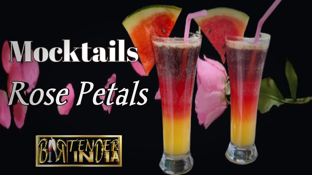 Rose Petals | mocktail Rose Petals | layer mocktails - YouTube