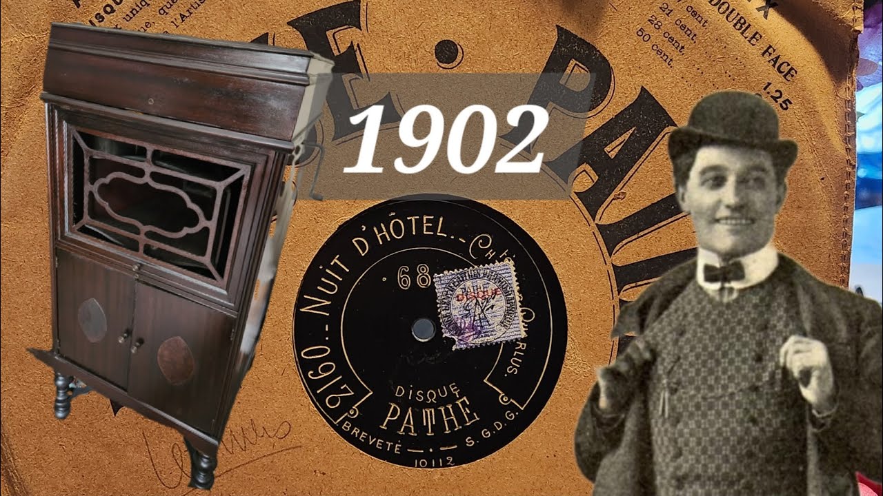 1902 Center Start French Pathe' Record Played on a Cheney Phonograph ...