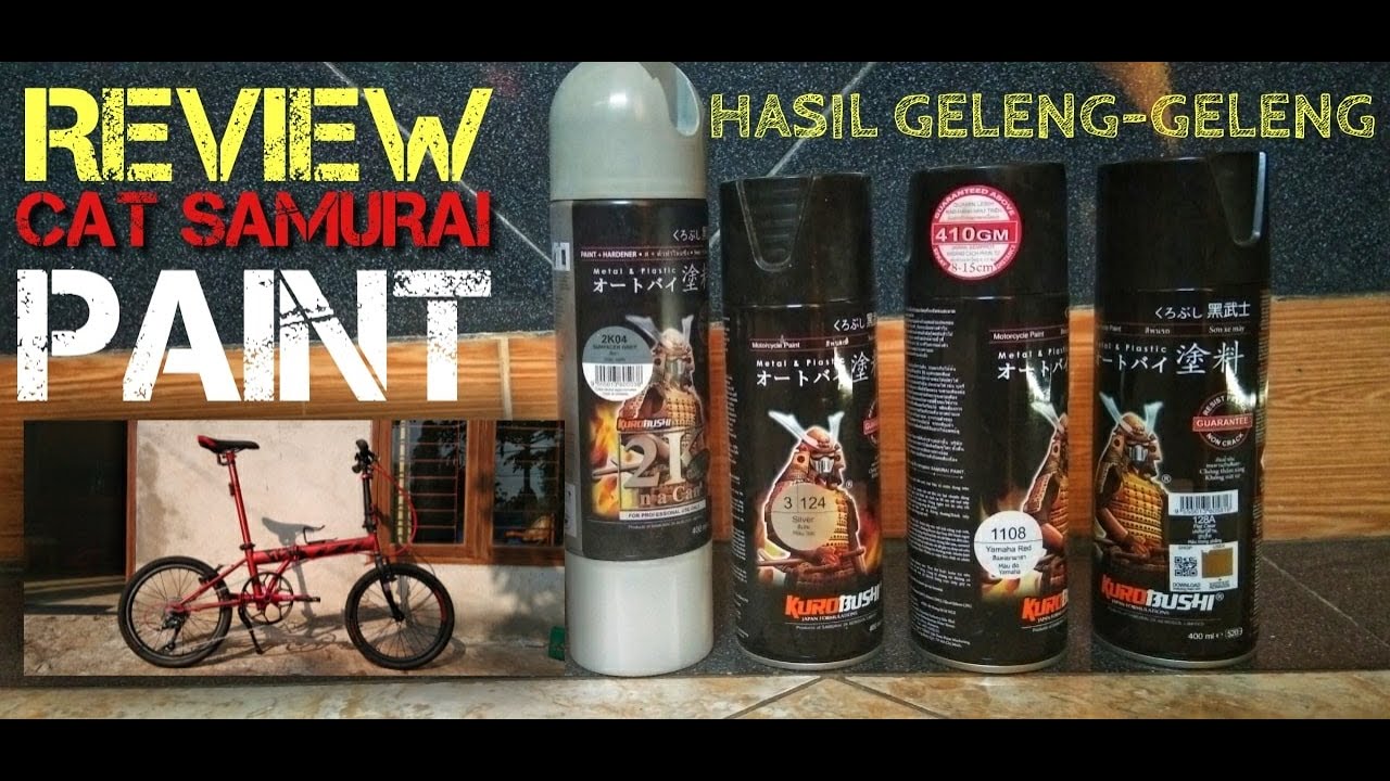 PENGECATAN SEPEDA LIPAT JAMAN DULU CAT SEMPROT SAMURAI PAINT MURAH ...