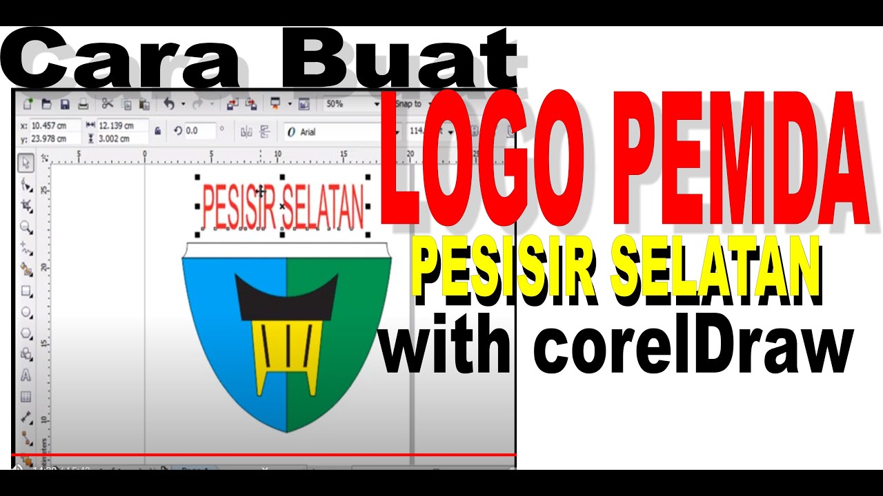 Cara Buat Logo PEMDA Pesisir Selatan dengan Corel Draw Part - 3 ...
