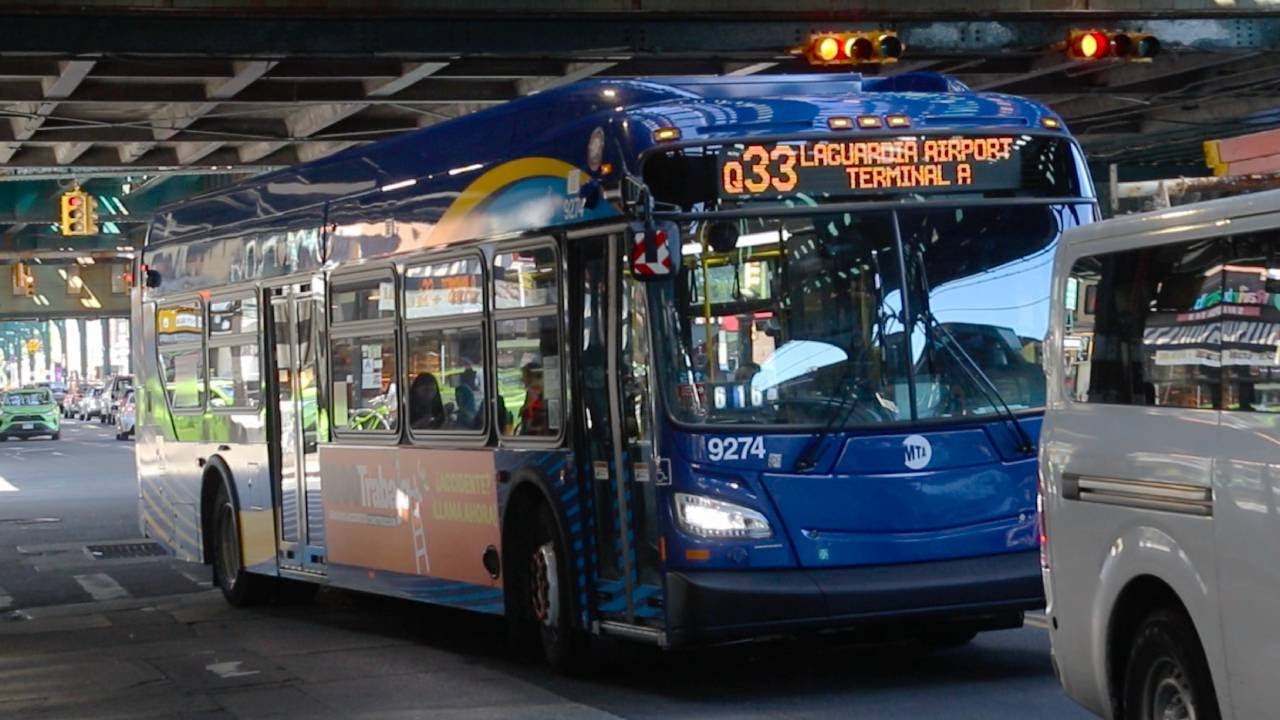 MTA Bus Company: Q33 Bus Action to LaGuardia Airport Terminal A (Post ...