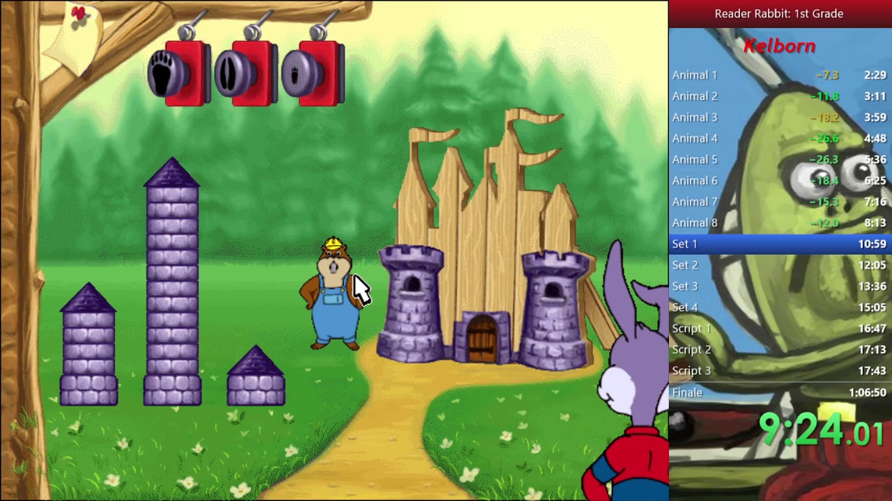 Reader Rabbit - 1st Grade [Speed Run] 100% 1:06.13 - YouTube