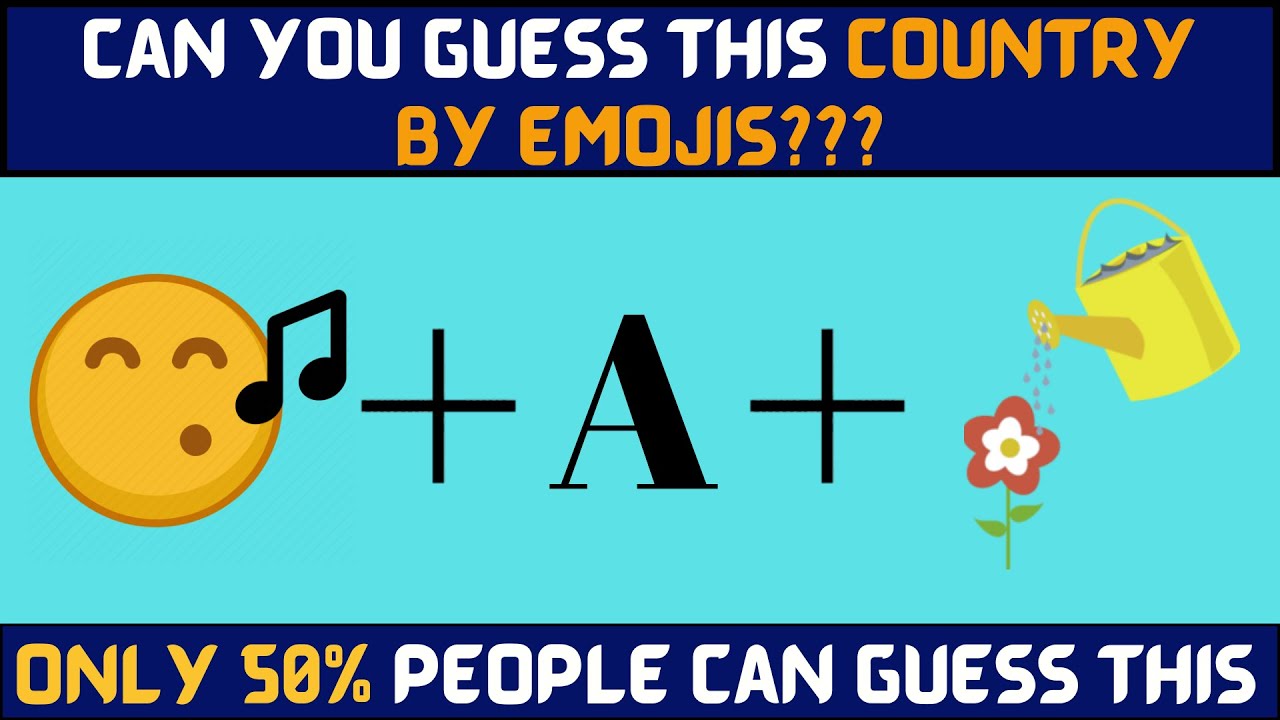 Only for Genius Can You Guess the Country by Emoji? | Emoji Guessing ...