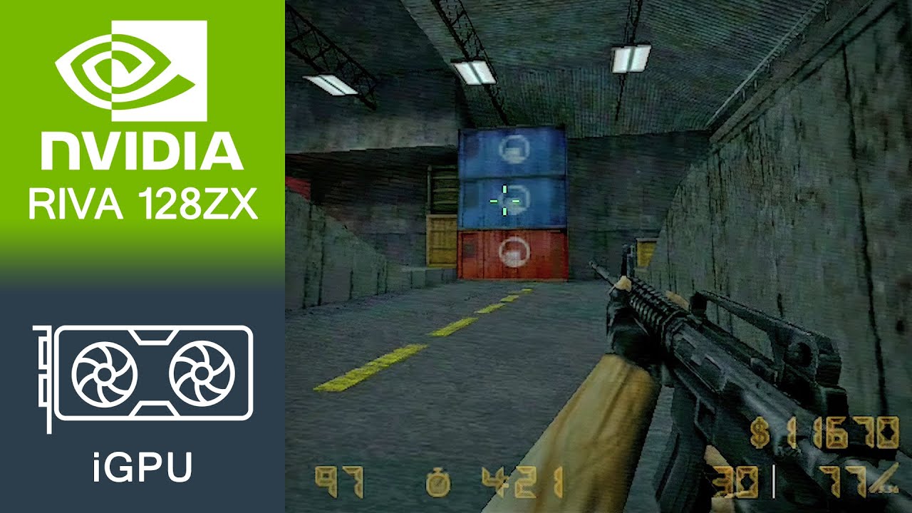 Counter-Strike 1.5 Gameplay NVIDIA Riva 128ZX - YouTube