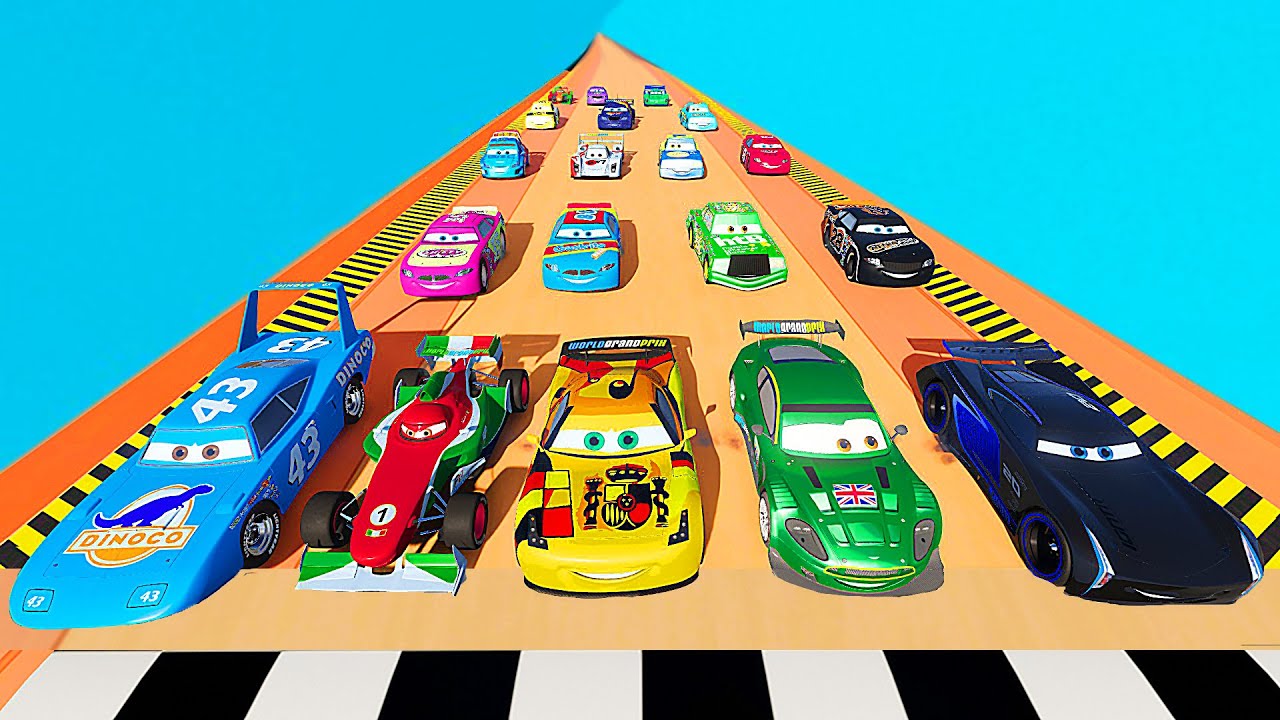 Race All Pixar Cars Jackson Storm The King Chick Hicks Francesco ...