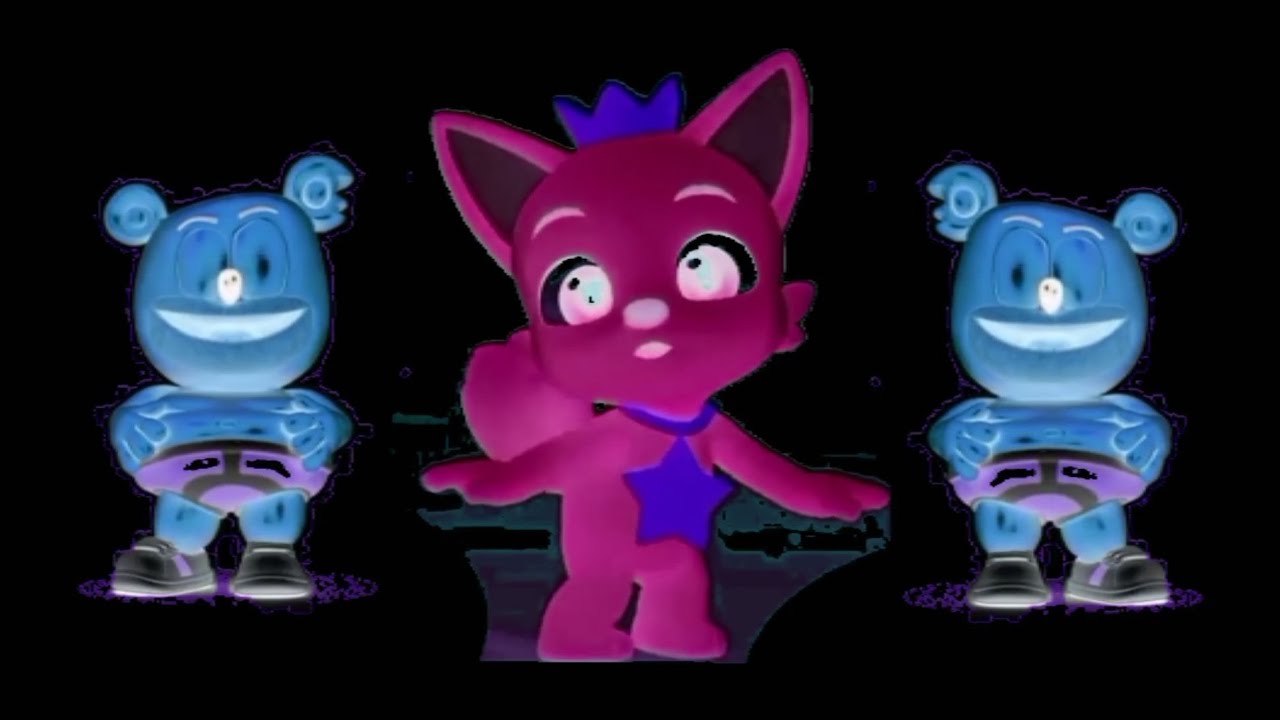 Pinkfong Intro with Gummy Bear Dance Collboration in Color Inverted ...