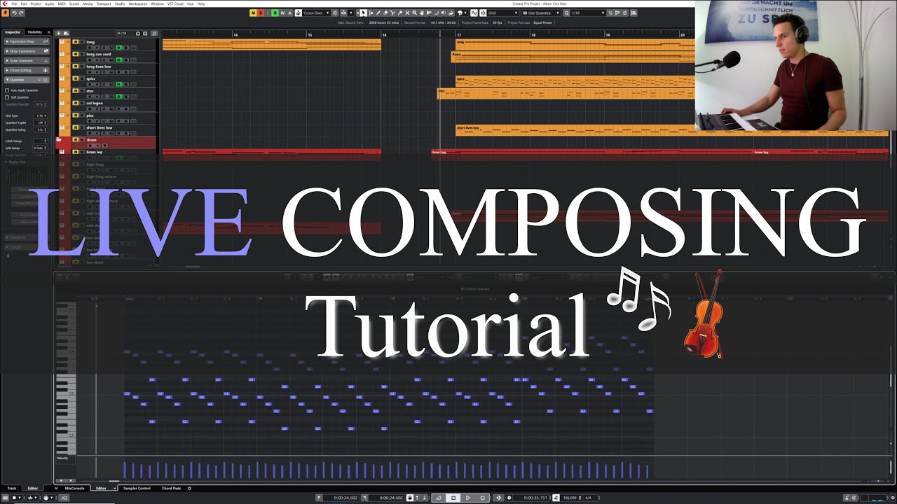 Live Composing Tutorial Cubase | Creating A New Track | Orchestral Music | Spitfire Audio Albion ...