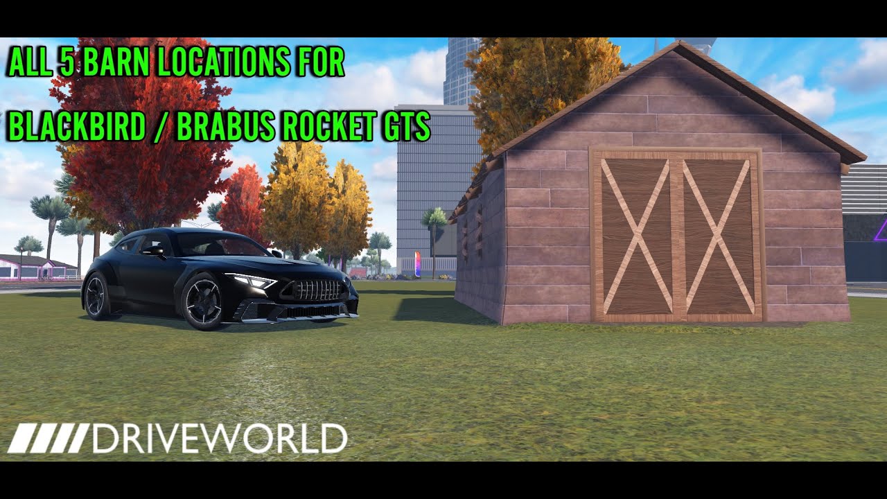 Roblox - Drive World all 5 barns location for 'blackbird' weekly quest ...