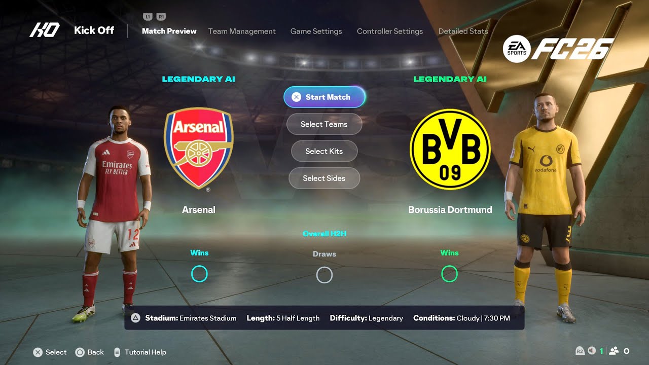 EA Sports FC 26 - Arsenal Vs Borussia Dortmund I FULL GAMEPLAY (PS5 ...