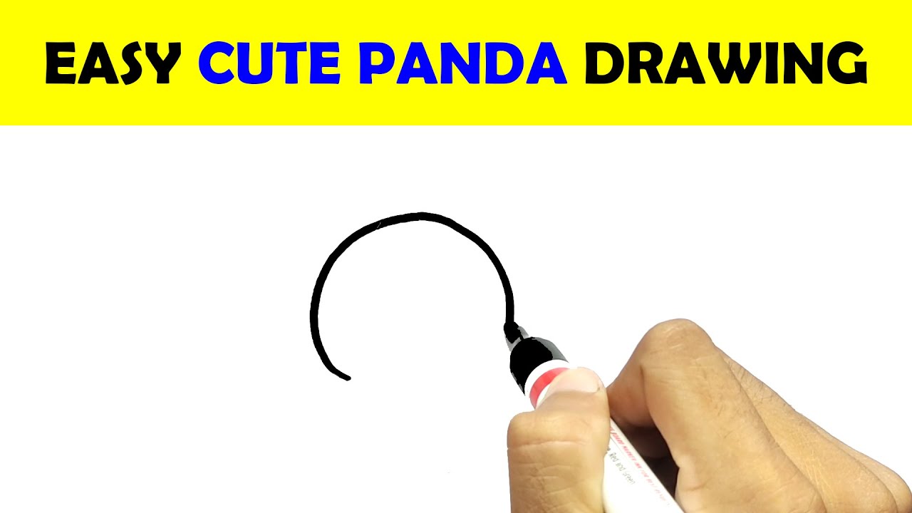 HOW TO DRAW A CUTE PANDA EASY STEP BY STEP | CUTE PANDA DRAWING - YouTube