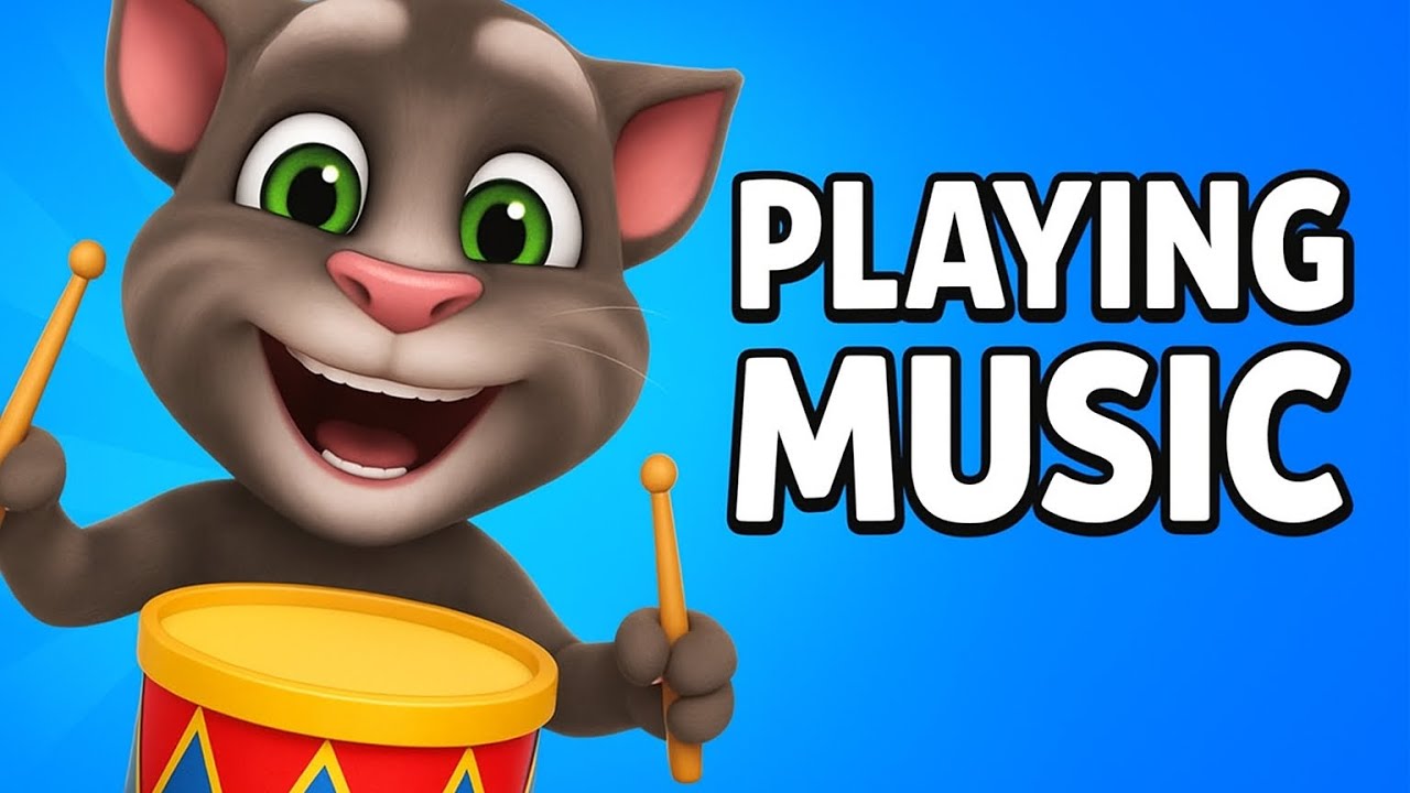 Talking Tom 2 Playing Music Game 🎵😹 | Funny Reactions & Cute Moments # ...