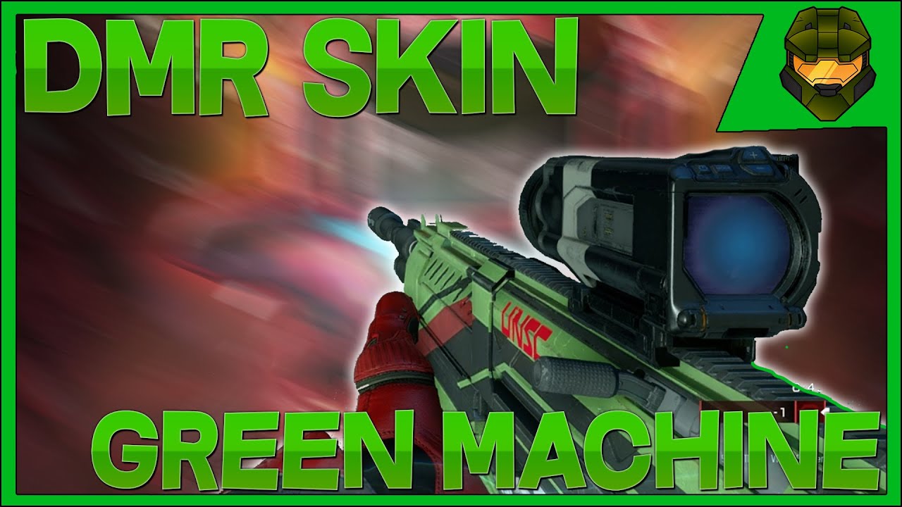 Halo 5 : Green Machine DMR Skin Gameplay! - YouTube
