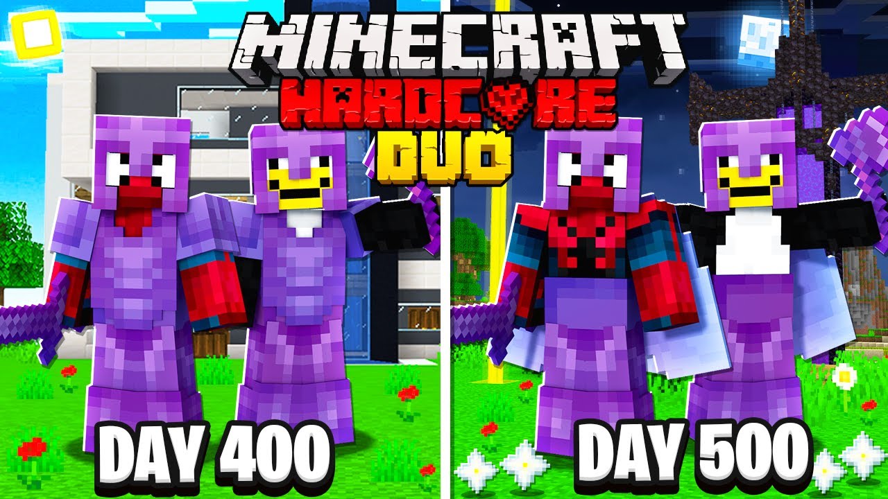 We Survived 500 Days in HARDCORE Minecraft... - YouTube