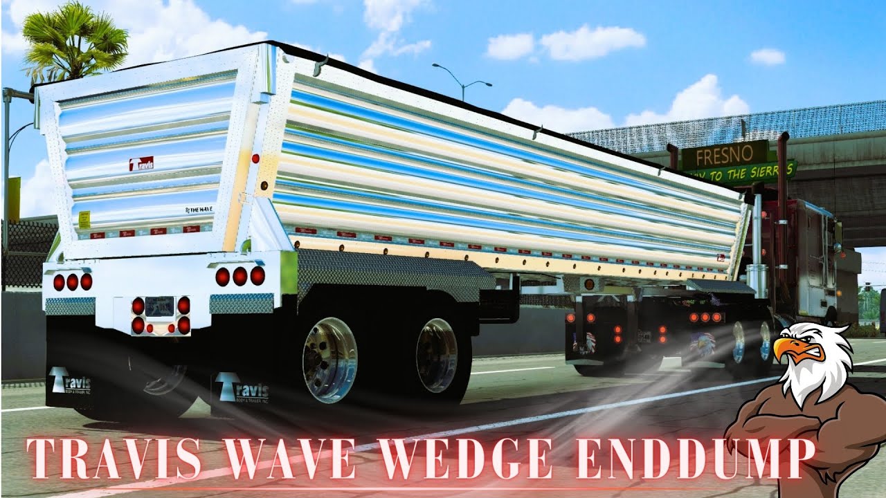 ATS Mods 4K★ 1.49 | Trailer Travis Wave Wedge EndDump v1.6 - American ...