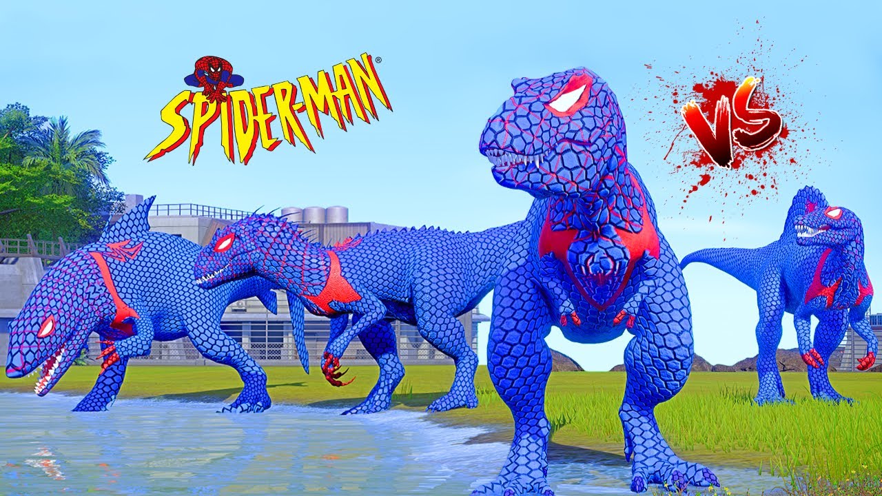 Can The Spider Man T Rex Beat Them All Spider Man I Rex Resists