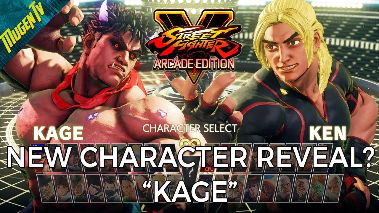 Street Fighter 5: New Character Kage! (Evil Ryu, is that you?) - YouTube