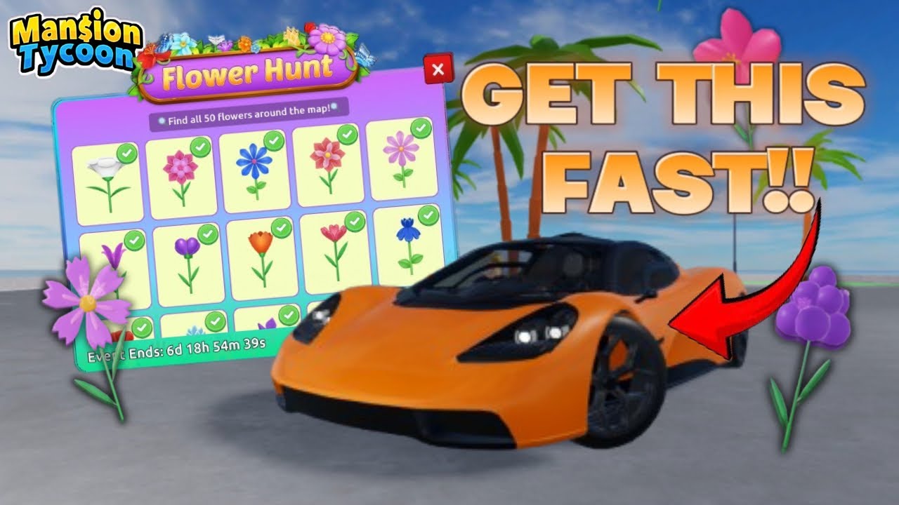 🔥FASTEST GUIDE! LOCATION OF *EVERY* 🌸FLOWER🌸 IN MANSION TYCOON - YouTube