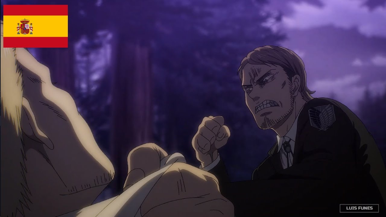 Jean golpea a Reiner | Doblaje en español España - Castellano ...