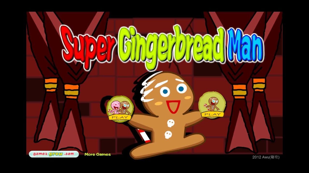 [키즈짱 퍼니게임] 슈퍼 징거브레드맨 Super Gingerbread Man - YouTube