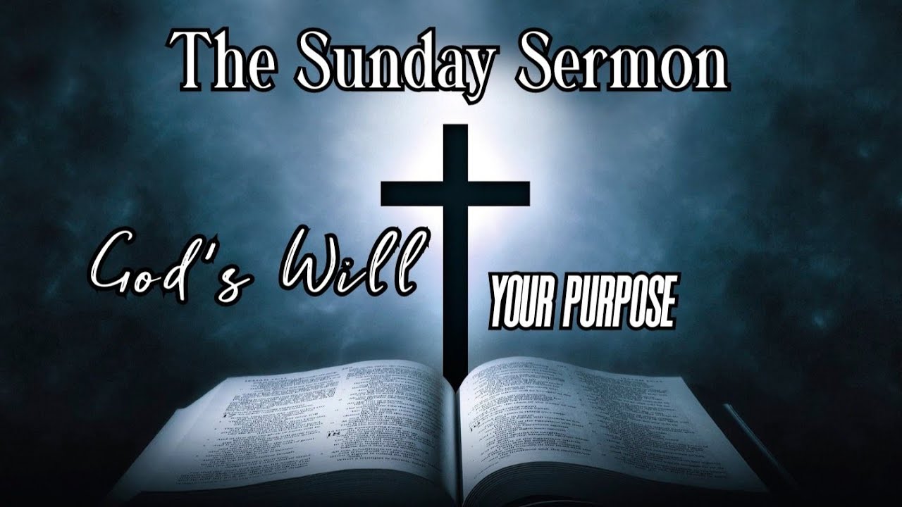 The Sunday Sermon: God's Will, Your Purpose Part 2 - YouTube