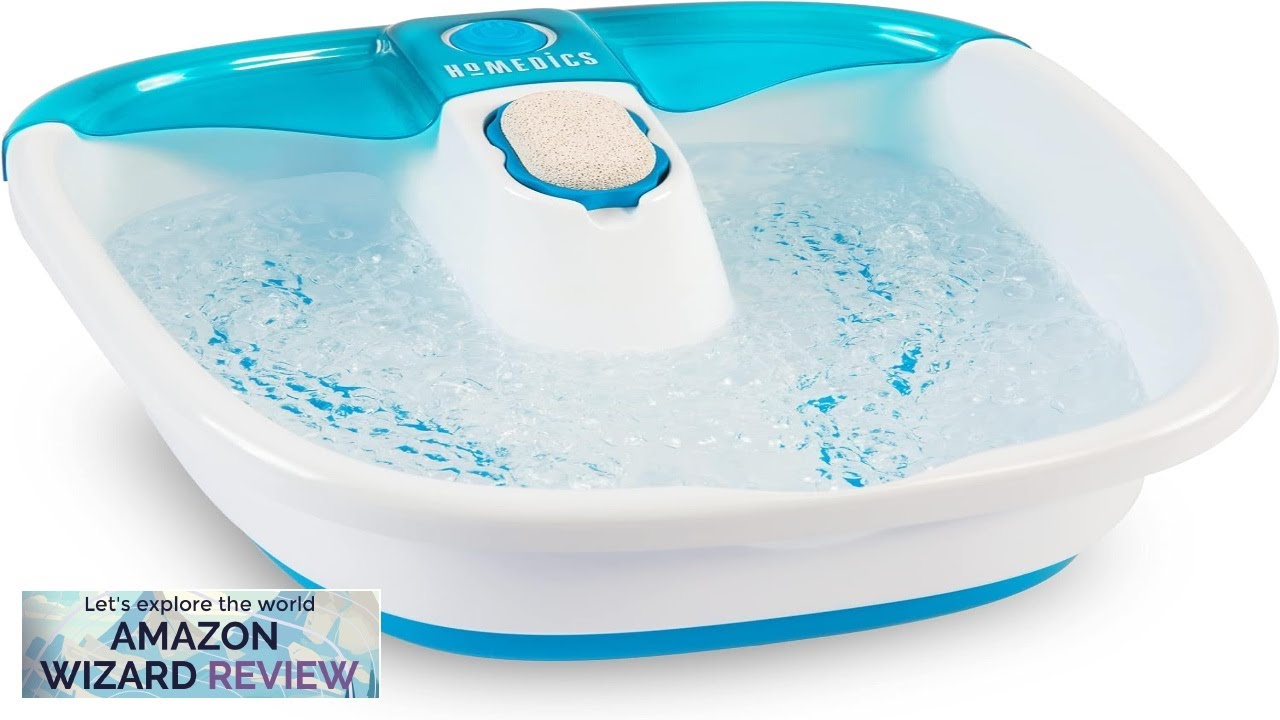 Homedics Bubble Mate Foot Spa Toe Touch Controlled Foot Bath with ...