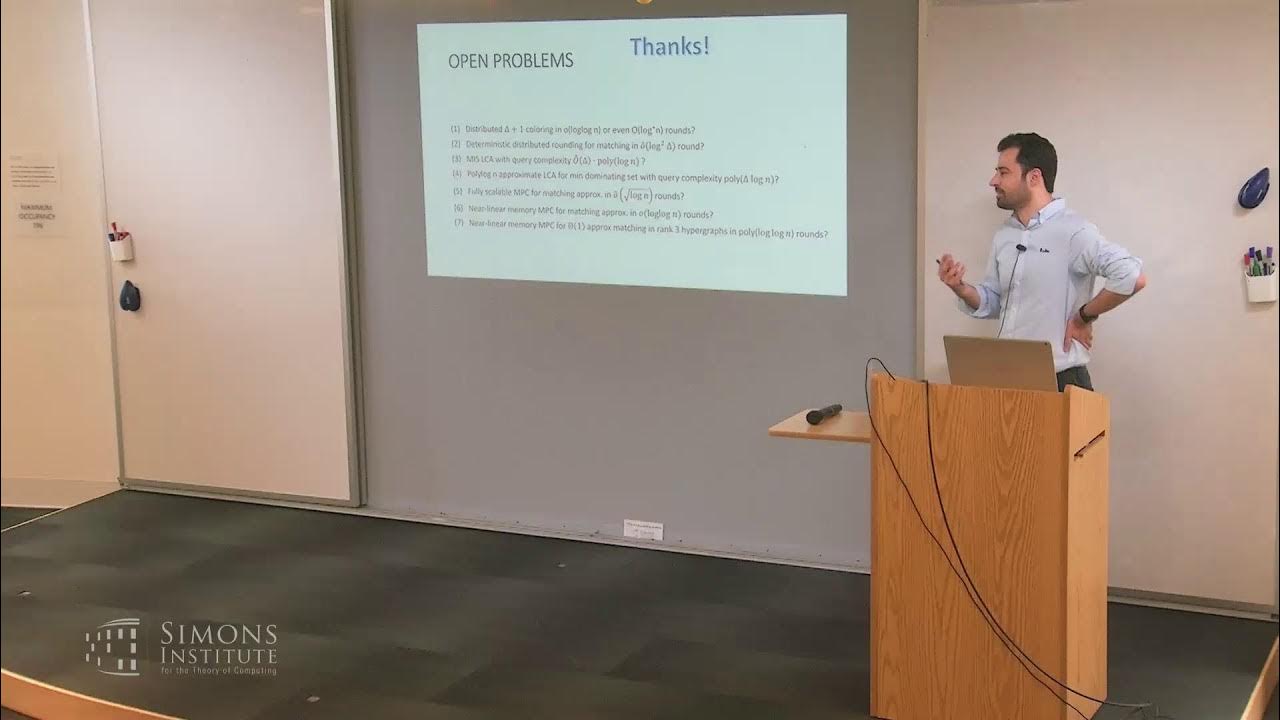 An Introduction to Distributed, Massively Parallel, and Local Computation Algorithms - YouTube