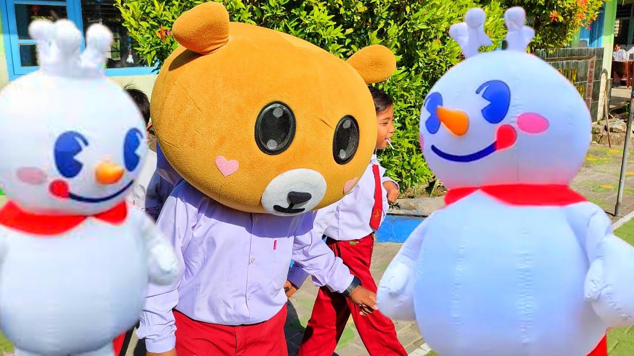 DI BALIK LAYAR COSPLAY BADUT LUCU, BADUT MIXUE LUCU, BADUT BEAR, joget ...