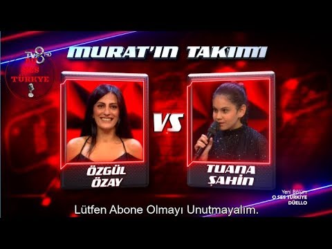 O Ses Türkiye - Özgül ÖZAY - Tuana ŞAHİN - Söz Bitti - Unutursun