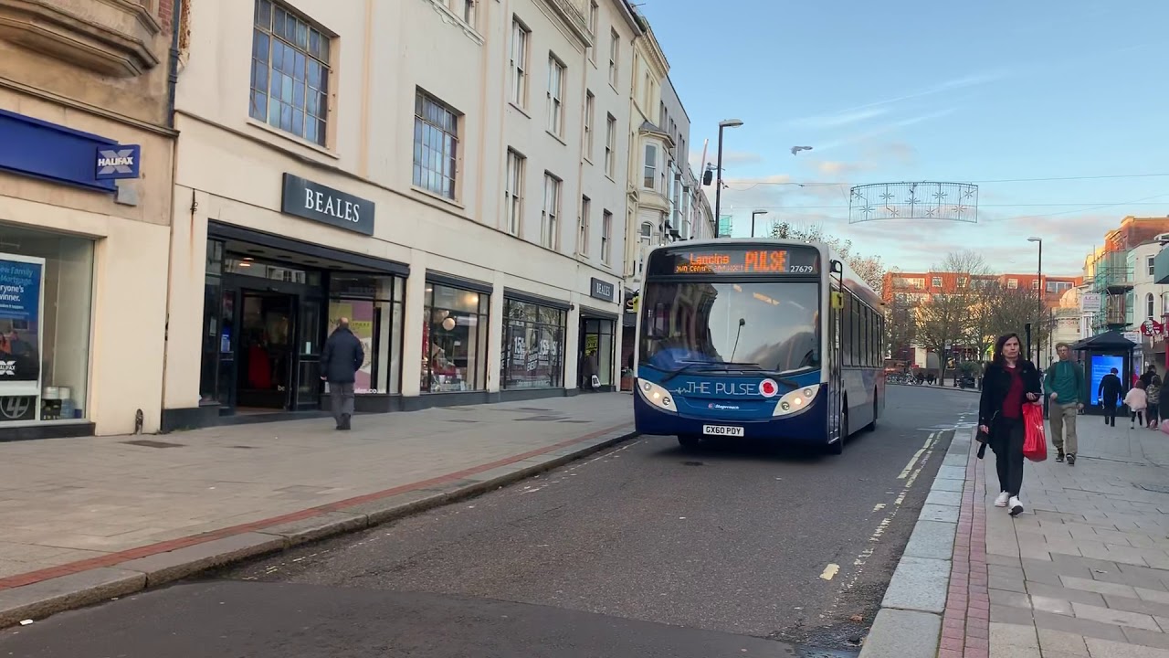Stagecoach Bus Route Pulse Departing Worthing Town centre - YouTube