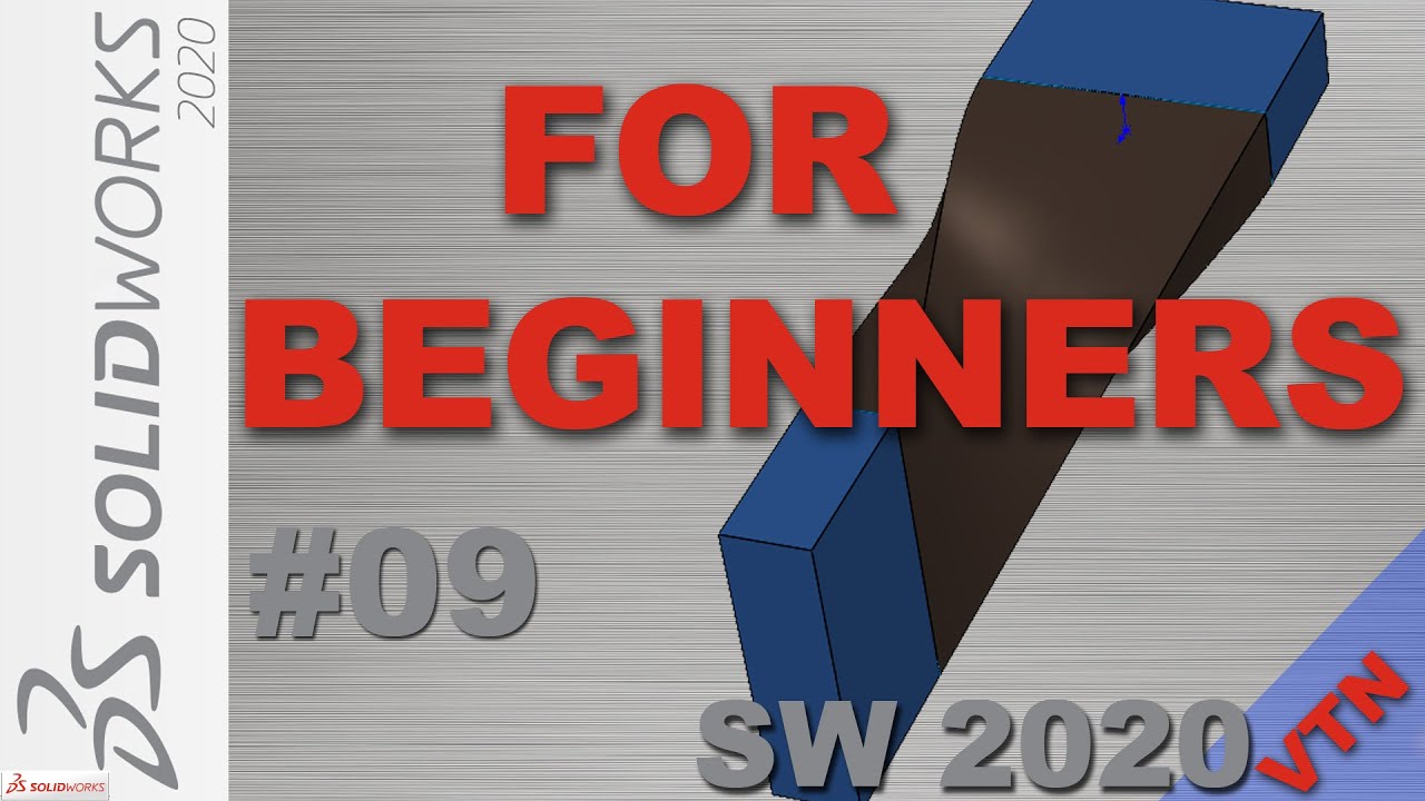 SolidWorks 2020 FOR ABSOLUTE BEGINNERS 09 exercise | Loft feature - YouTube