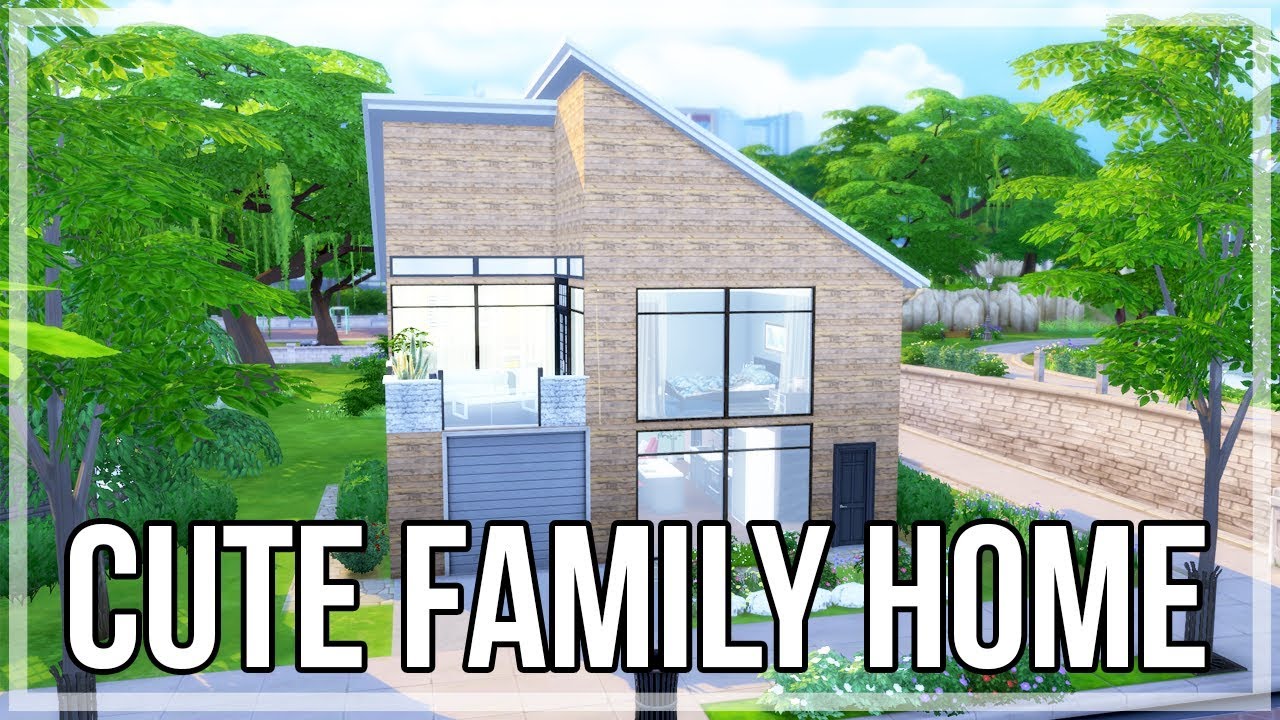 The Sims 4: House Build || Cute Family Home - YouTube