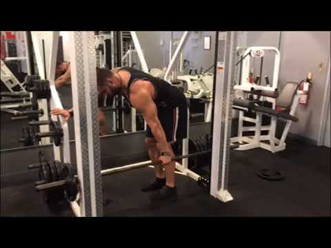 Smith Machine Single Arm Row - YouTube