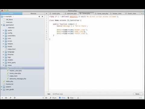 How to Pass Variables to Views in CodeIgniter - YouTube