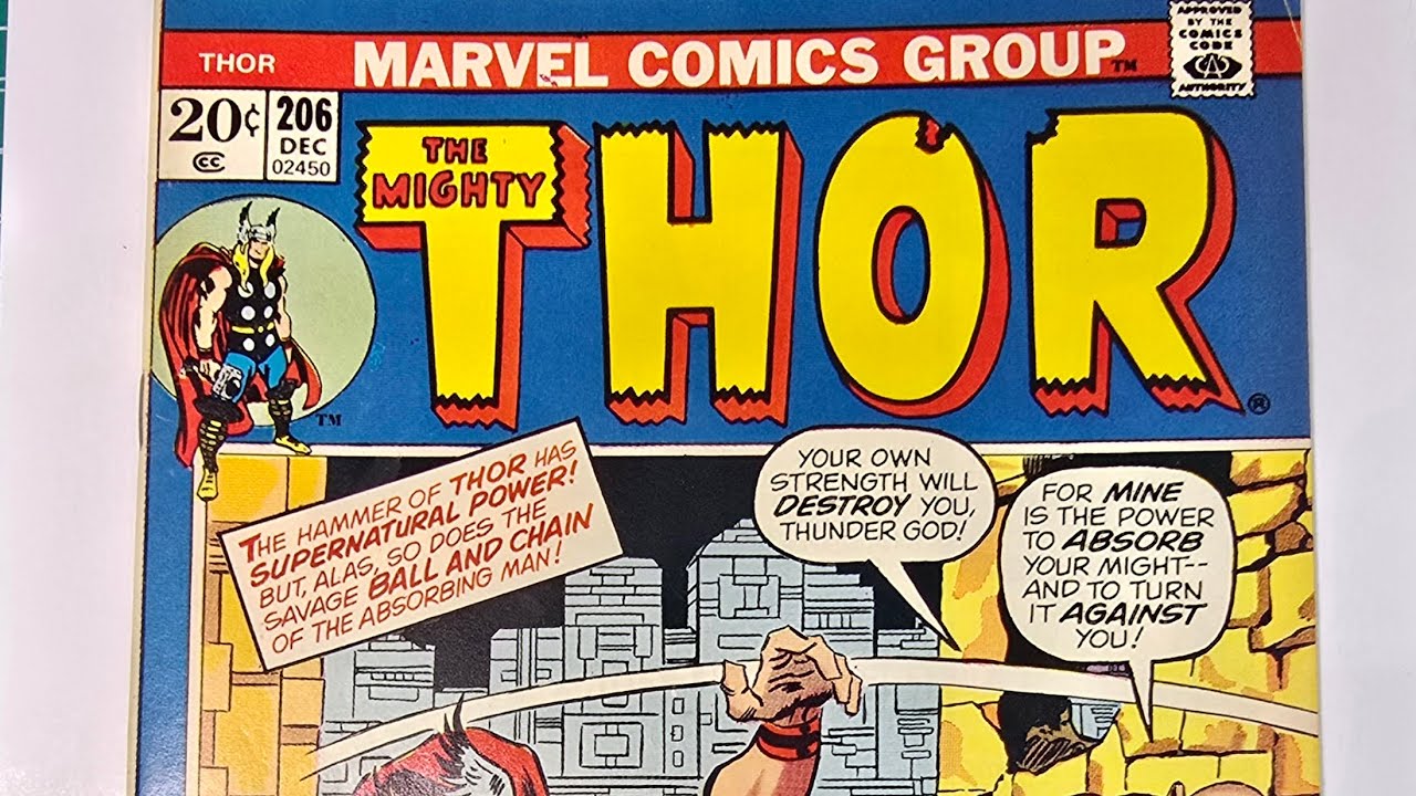 Thor 206 1st video, Conservation cover job. @ImmaculateComics - YouTube