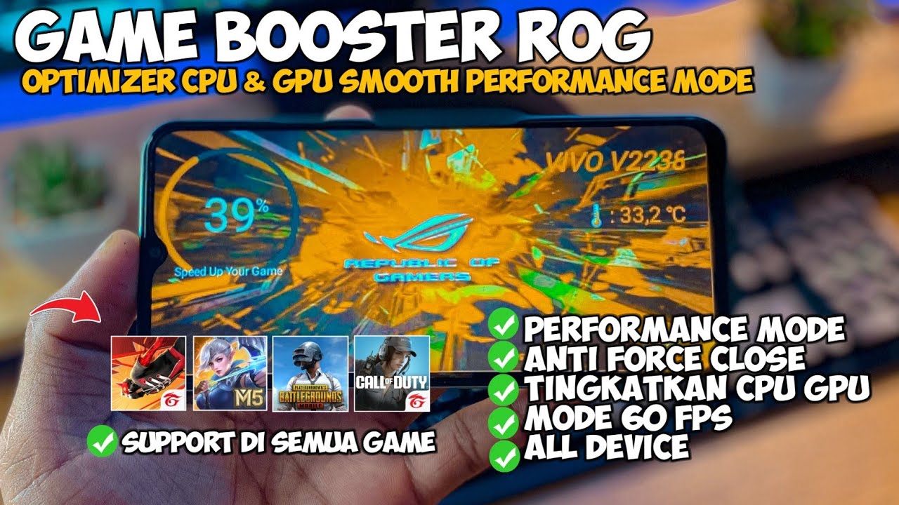 Game Booster ROG ️Optimize Cpu & Gpu Smooth Performance For All Game ...