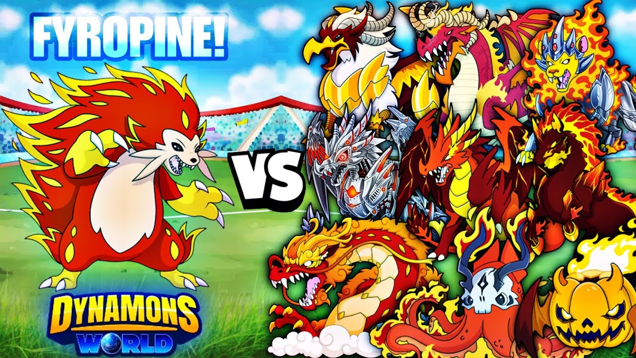 New Evolution Fyropine Vs Àll Fire 🔥 Legends Battle 😱😈 In Dynamons ...