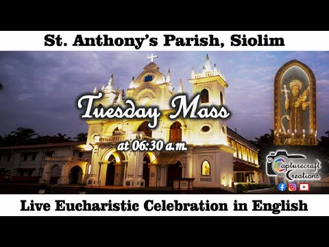 Tuesday English Mass Live at 6.30am- 23rd May 2023 | St Anthony's Church Siolim