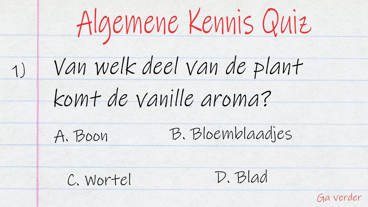 Algemene Kennis Quiz - YouTube