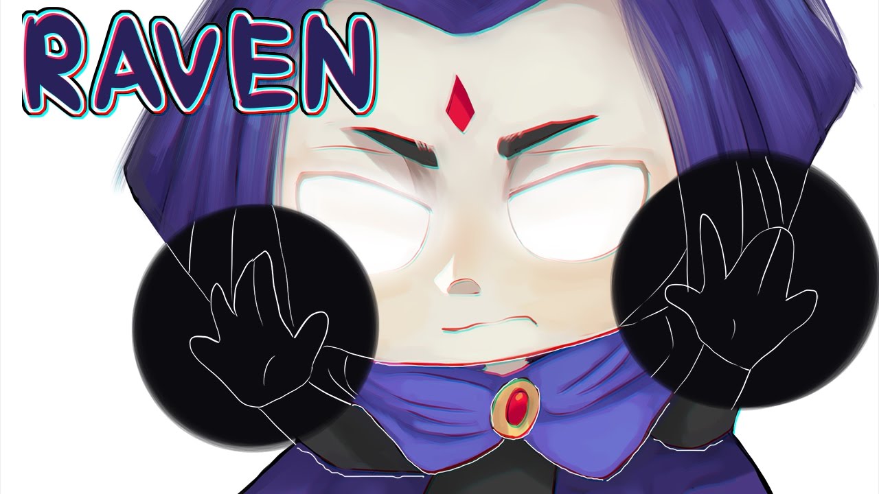 Chibi Raven Teen Titans 【SPEEDPAINT】 - YouTube