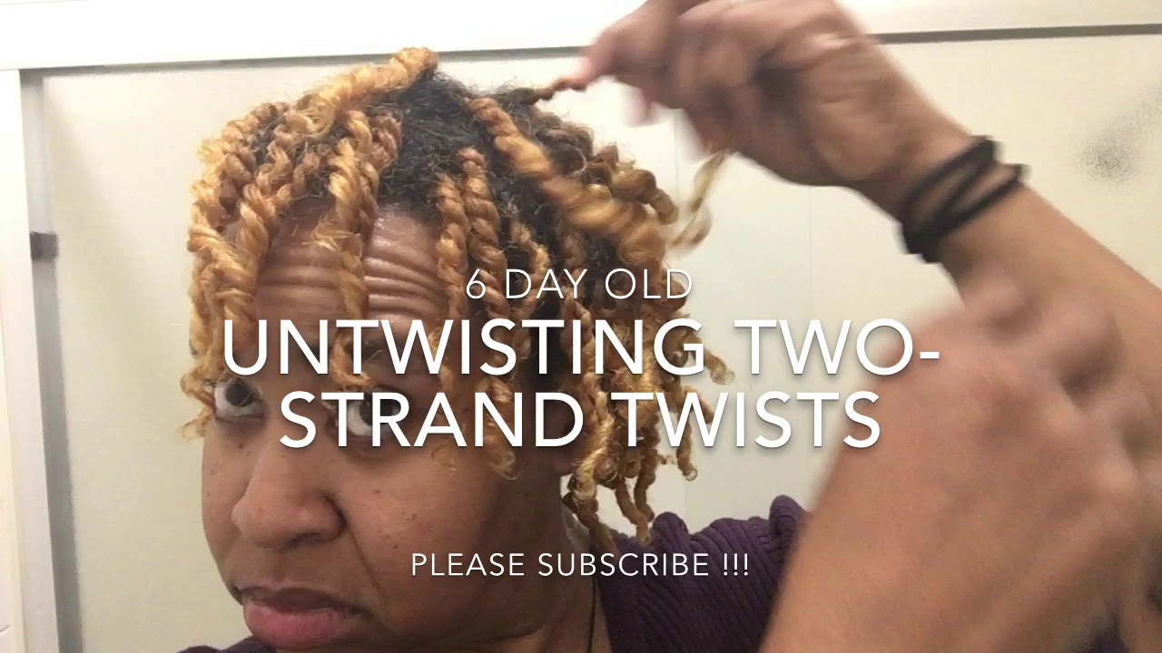 Untwisting Two Strand Twist - YouTube