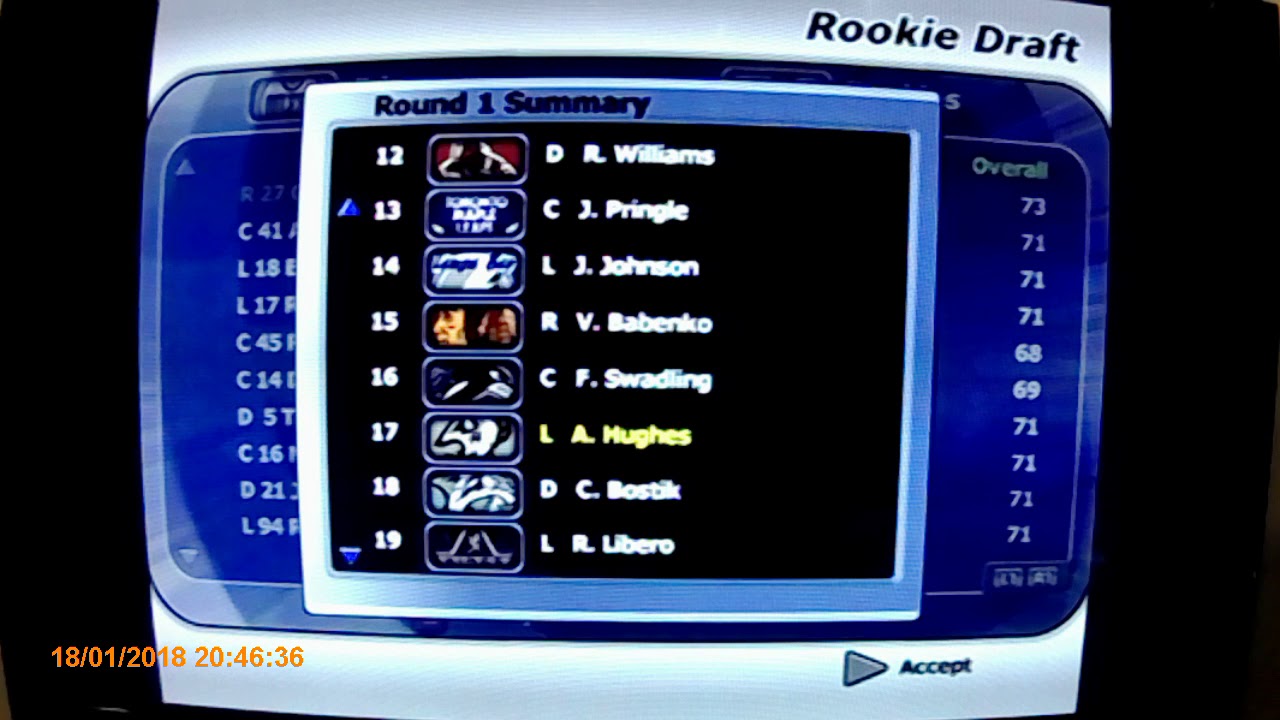 NHL 2002 ROOKIE DRAFT +FREE AGENTS - YouTube