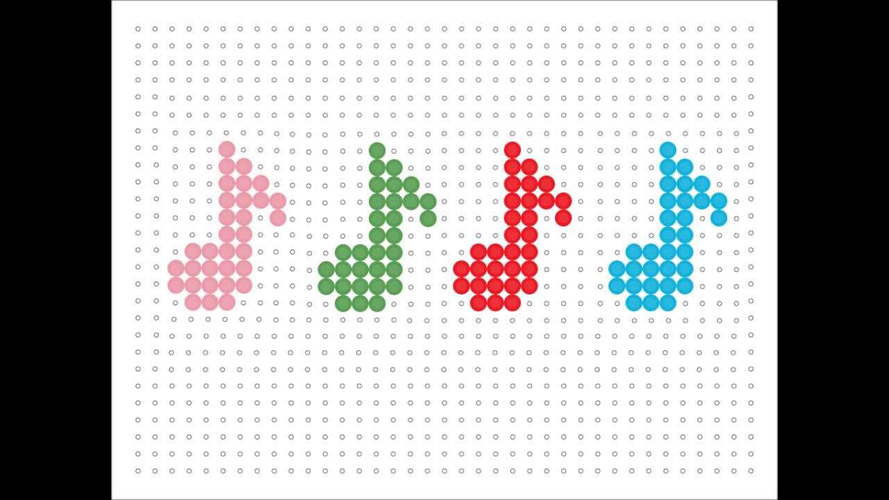 Hama Bead Music Notes (Music Series #10) - YouTube
