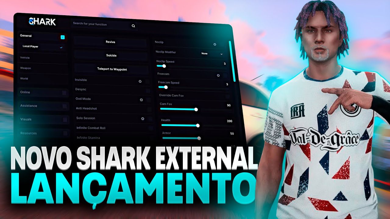 NOVO HACK PARA FIVEM ANTI BANIMENTO NO GTA RP - SHARK EXTERNAL - YouTube