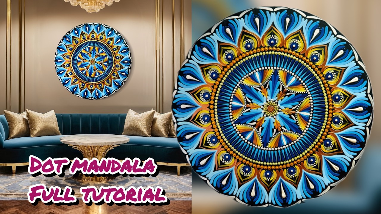 Gorgeous Dot Mandala Painting Made EASY for Beginners! - YouTube