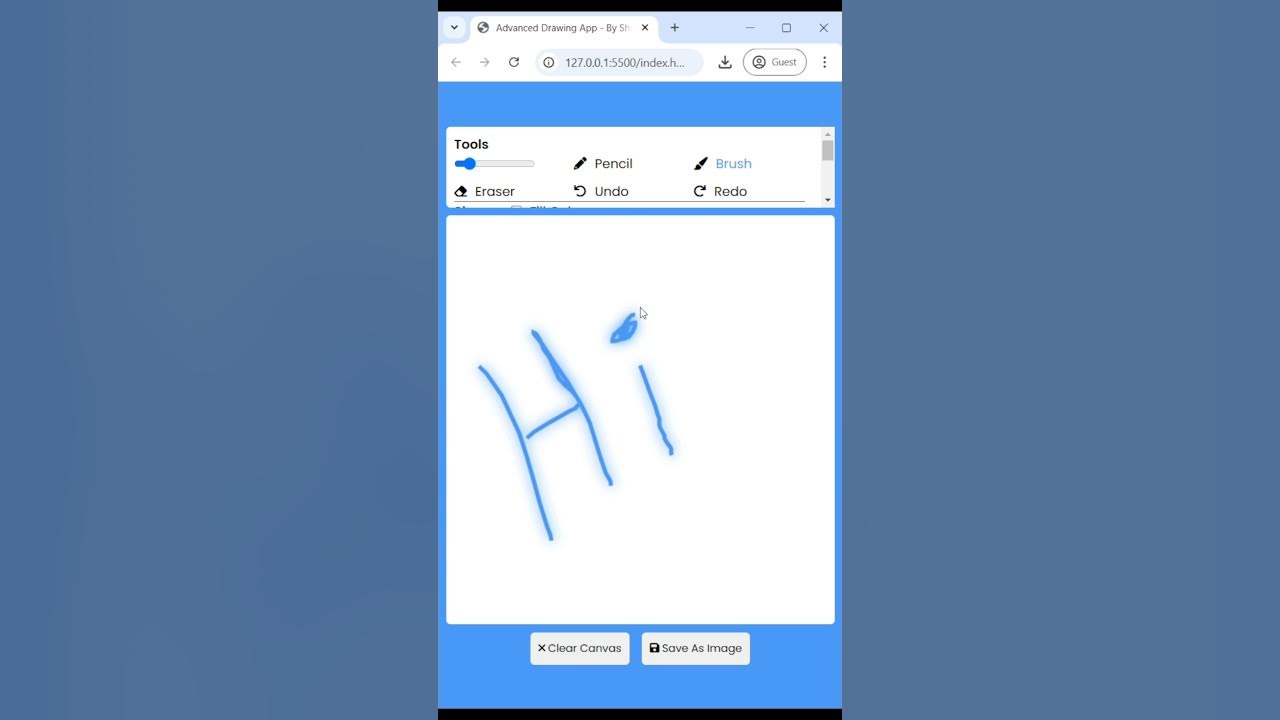 Learn How To Create Advanced Drawing App Using Html Css And Javascript Youtube